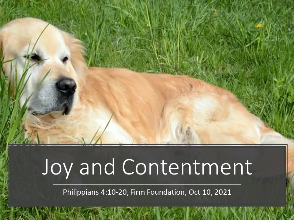 Joy and Contentment – Chasing the Wind